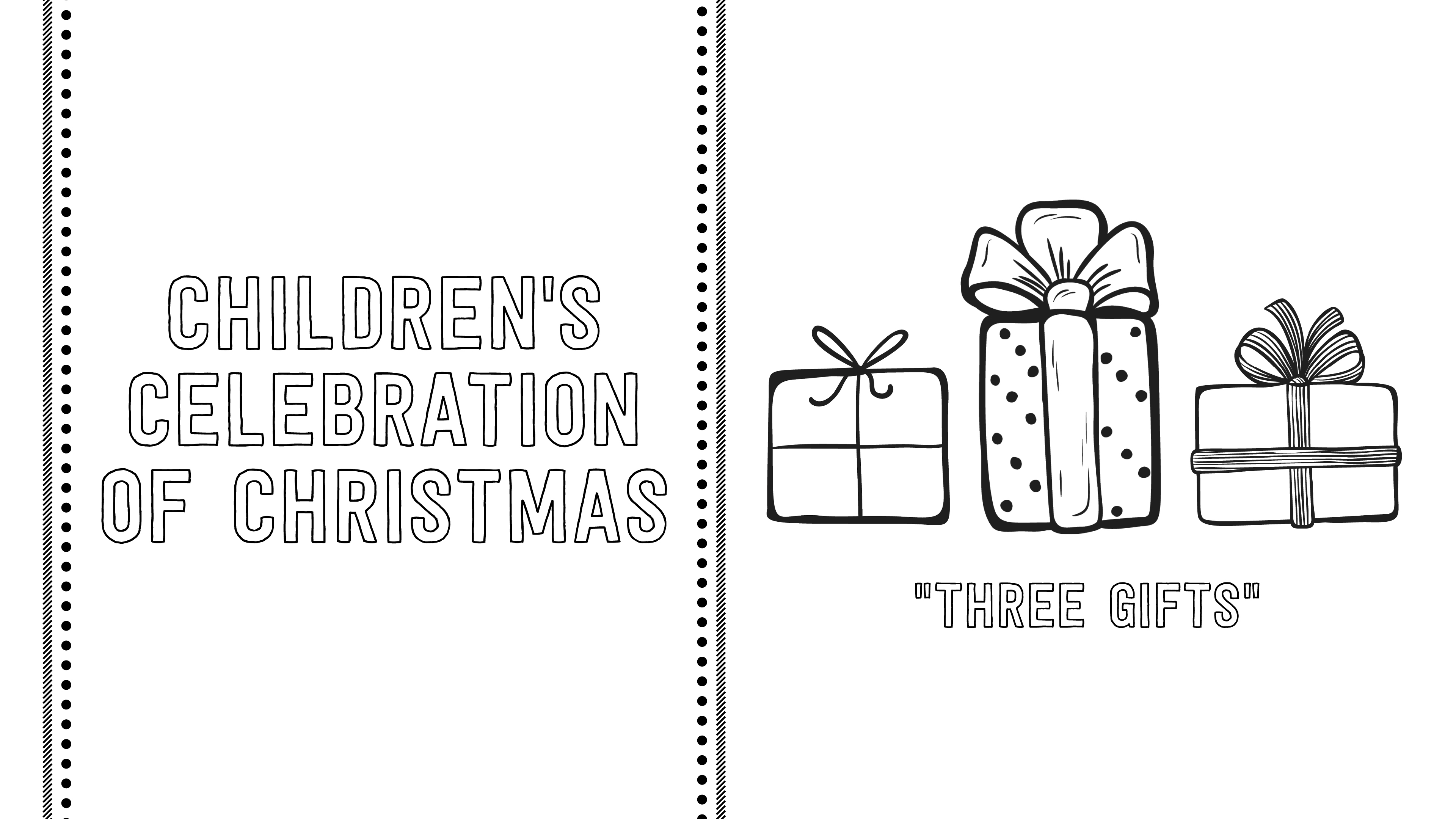 Children's Celebration of Christmas: "Three Gifts" | Pioneer Memorial ...